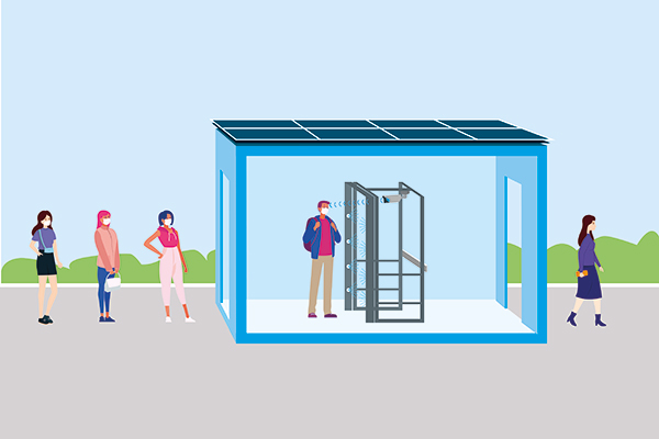 Intelligent Access Gate | Termoscanner, disinfezione ecc. | eps.net